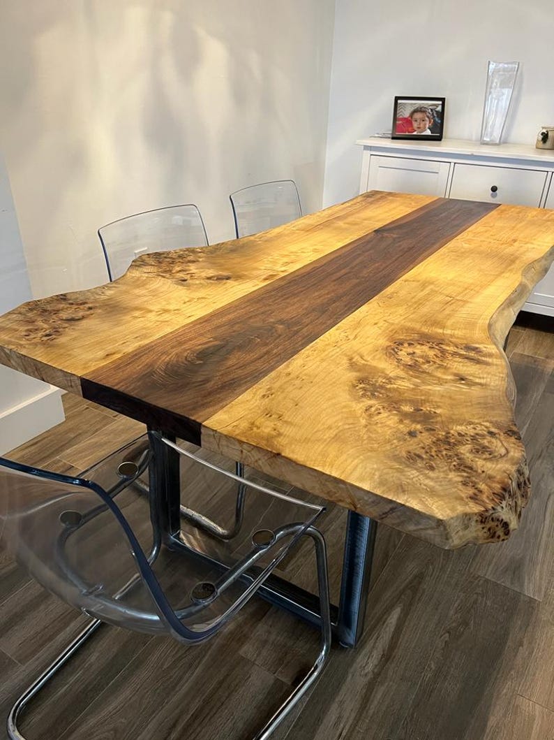 Unique Live Edge Dining Table Rustic Elegance Meets Modern ...