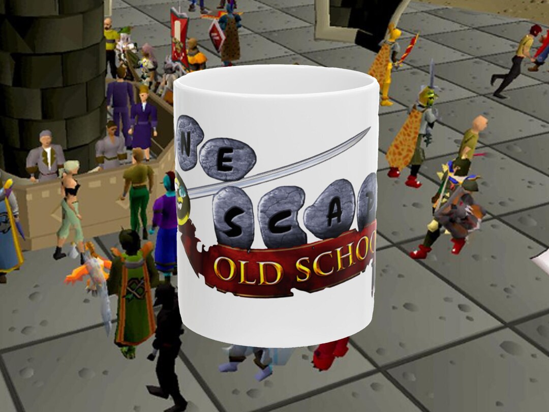 Gamer Mug, Runescape Old School Rune Scape Ceramic Coffee Cup, 11oz ...