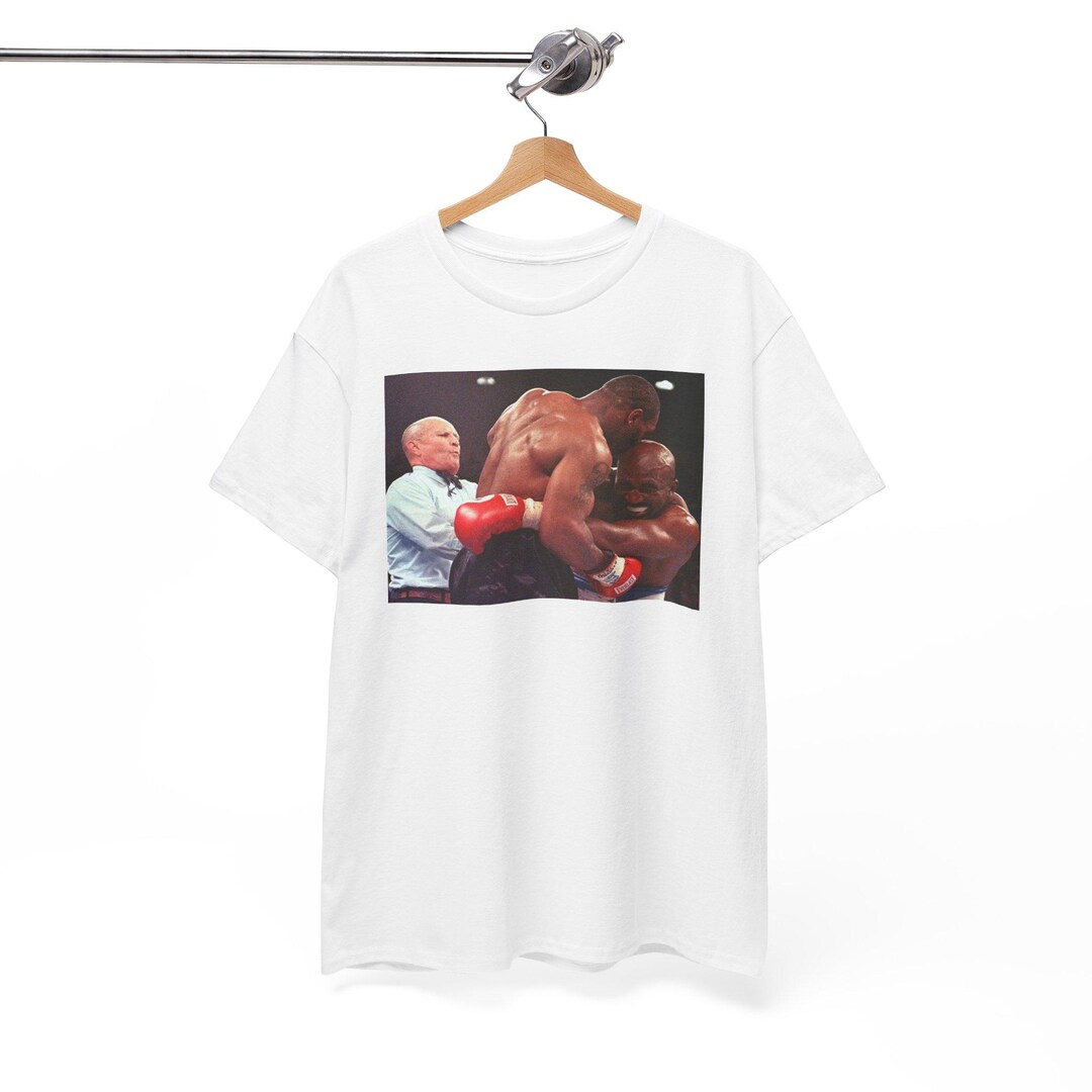 Mike Tyson Evander Holyfield Unisex Tee, Boxing Fans Cotton Shirt ...