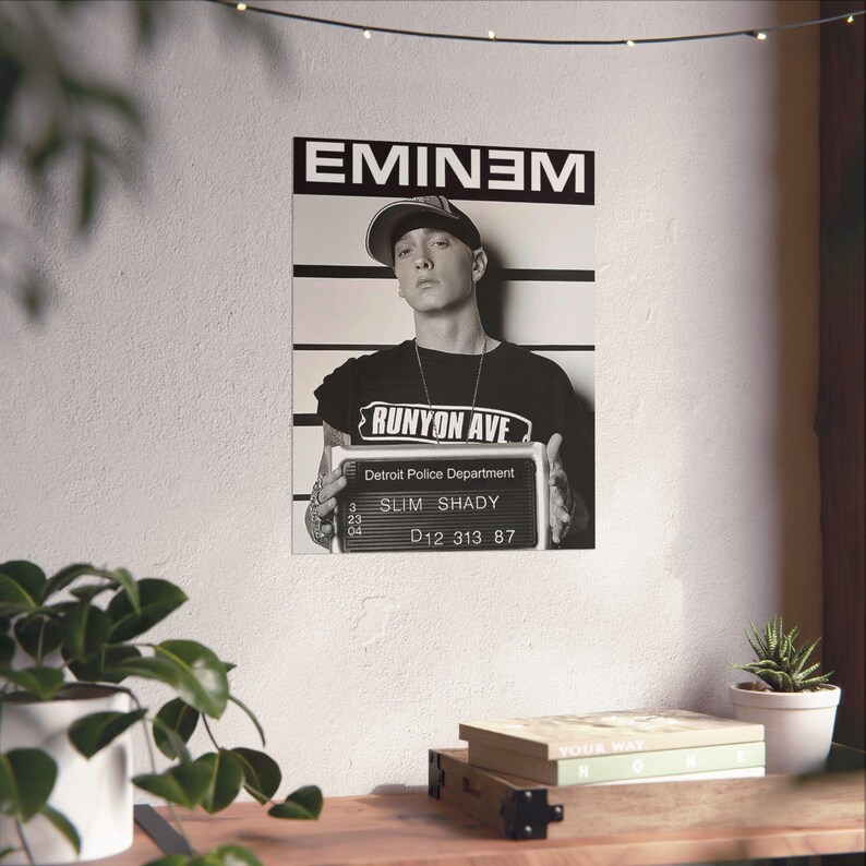 Eminem - Music / Personality Poster (mugshot) Slim Shady, Eminem, Slim ...