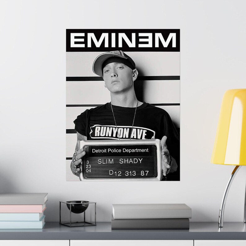 Eminem - Music / Personality Poster (mugshot) Slim Shady, Eminem, Slim ...