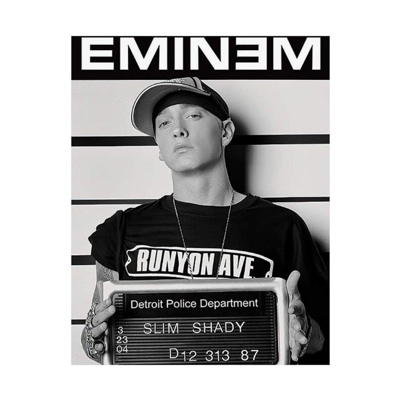 Eminem - Music / Personality Poster (mugshot) Slim Shady, Eminem, Slim ...