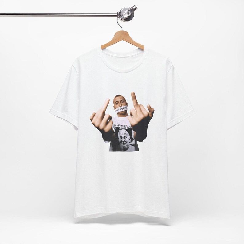 Eminem Middle Finger T-shirt, Eminem Shirt, Real Slim Shady T-shirt ...