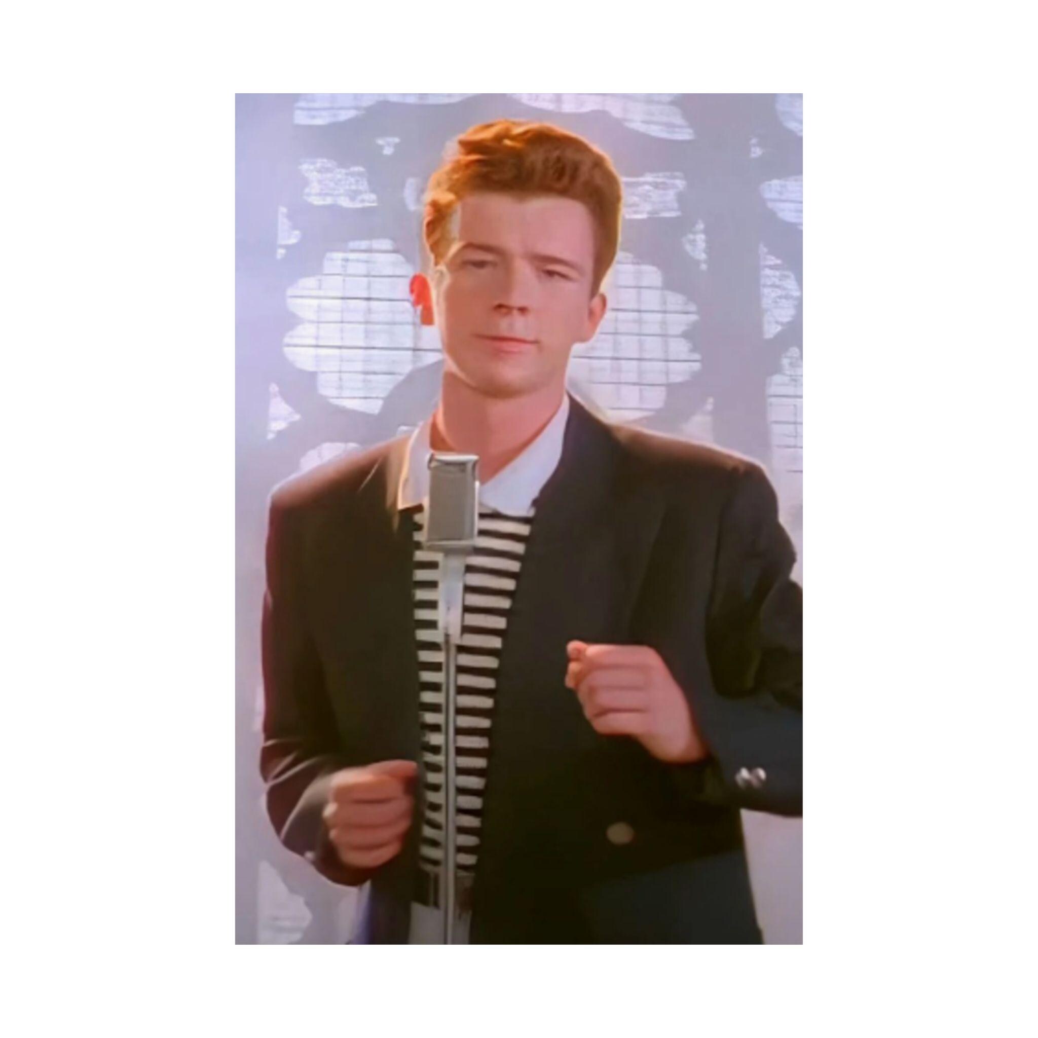 Vertical Poster, Rickrolling Rickroll Never Gonna Give You up Rick ...
