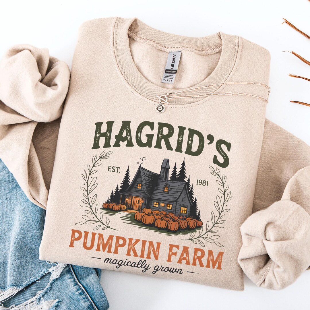 Hagrid's Pumpkin Patch Sweatshirt, Fall Sweatshirt, Hagdrid's Pumpkin ...