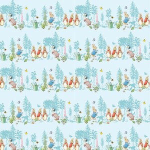 PETER RABBIT and FRIENDS Cotton Fabric Beatrix Potter Characters ...
