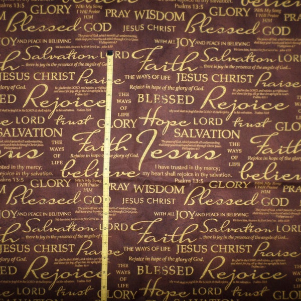 Bible Verse Fabric - Etsy