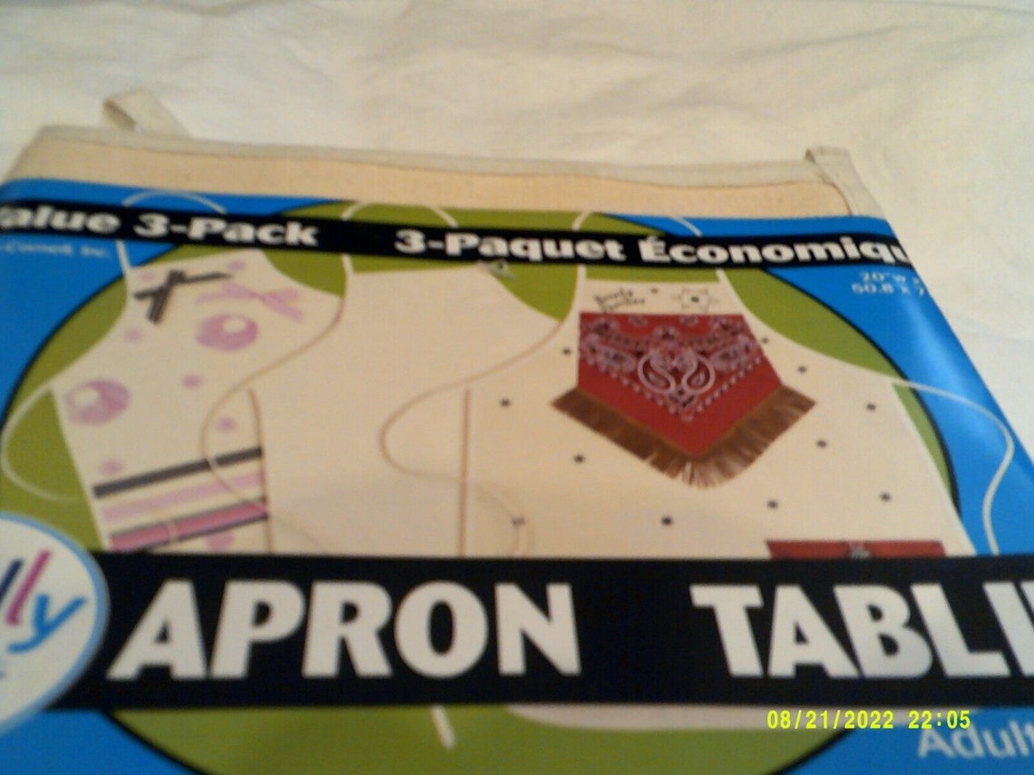 Rare Package of Apron Panels for Craft Projects-100% Cotton - Etsy