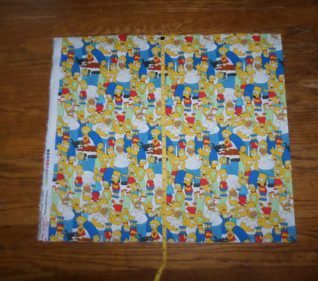 The SIMPSON'S Family Cartoon Characters Cotton Fabric - Selling by the ...