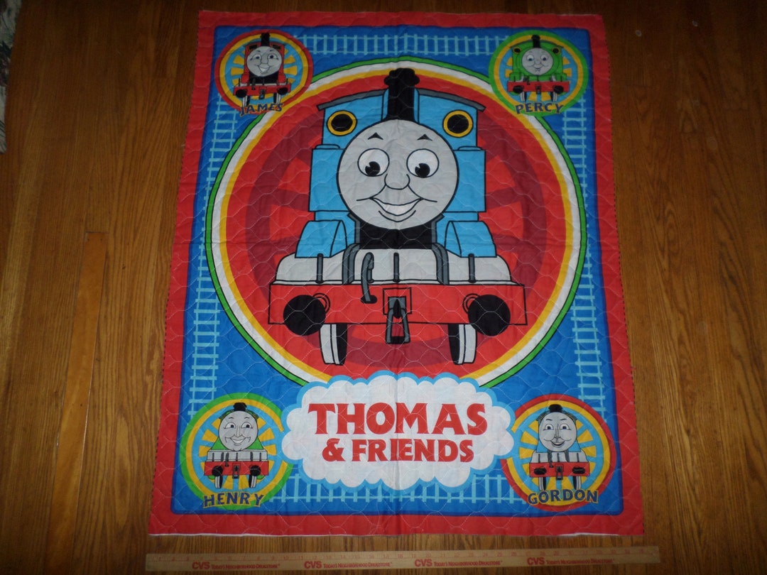 Rare Thomas the Train and Friends Prequilted Cotton Fabric Panel - Pre ...