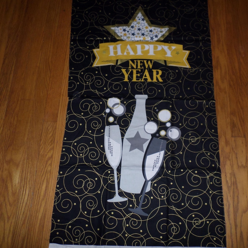 New Year Panel Fabric - Etsy