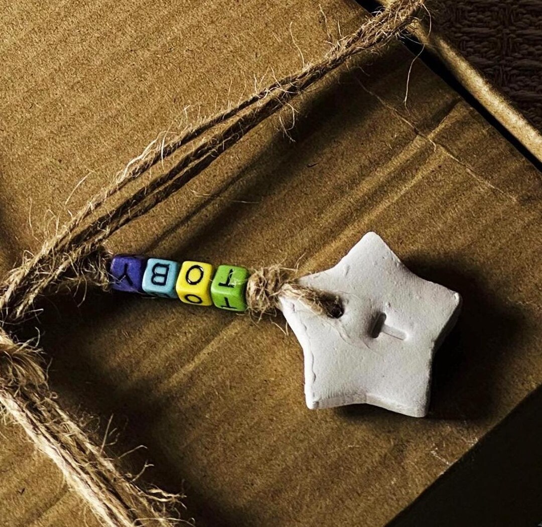 Custom Name Tags, Handmade Clay Name Tags, Unique Name Cards, Clay Tree ...