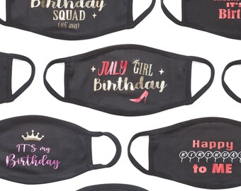 Birthday face mask | Etsy