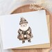 Charming Scandi Santa Clipart, Nordic Christmas PNG, Hygge Watercolor ...