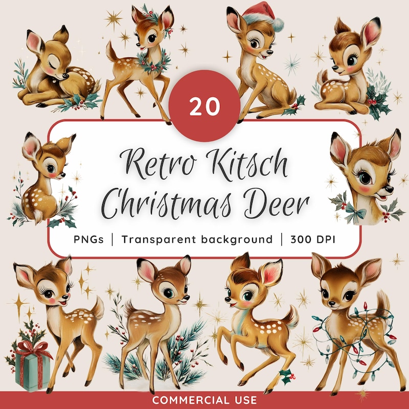 Kitsch Deer - Etsy