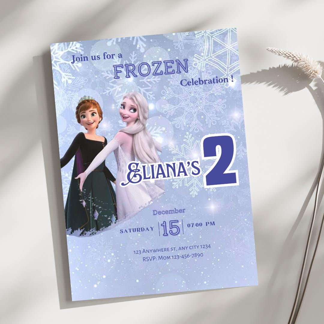 Princess Anna Frozen 2 Invitation,frozen 2 Anna,frozen 2 Birthday ...
