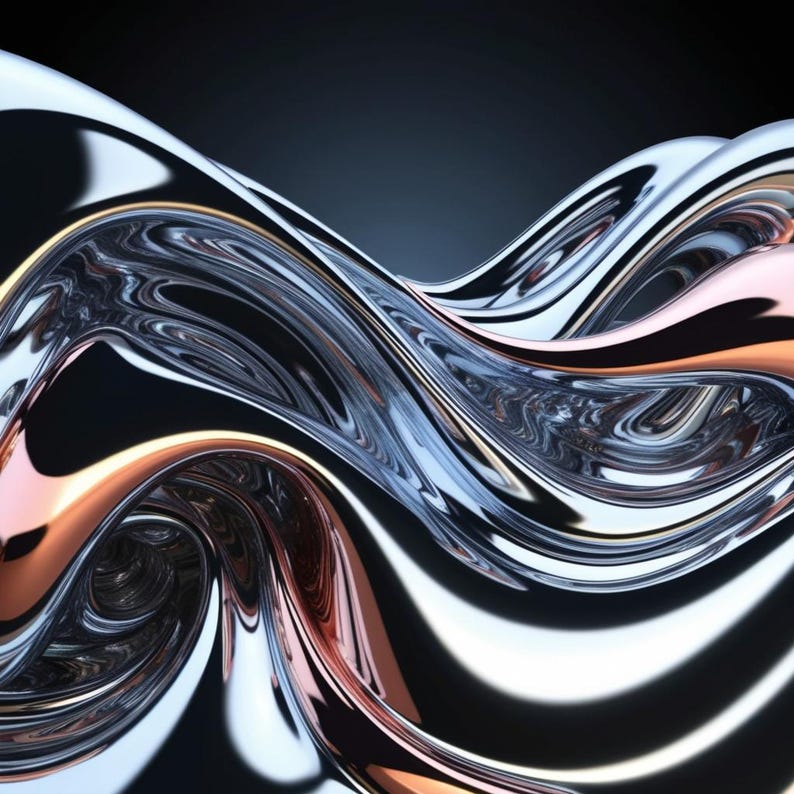 24 Liquid Metal Digital Images, Custom Design, DIY Project, PNG Files ...