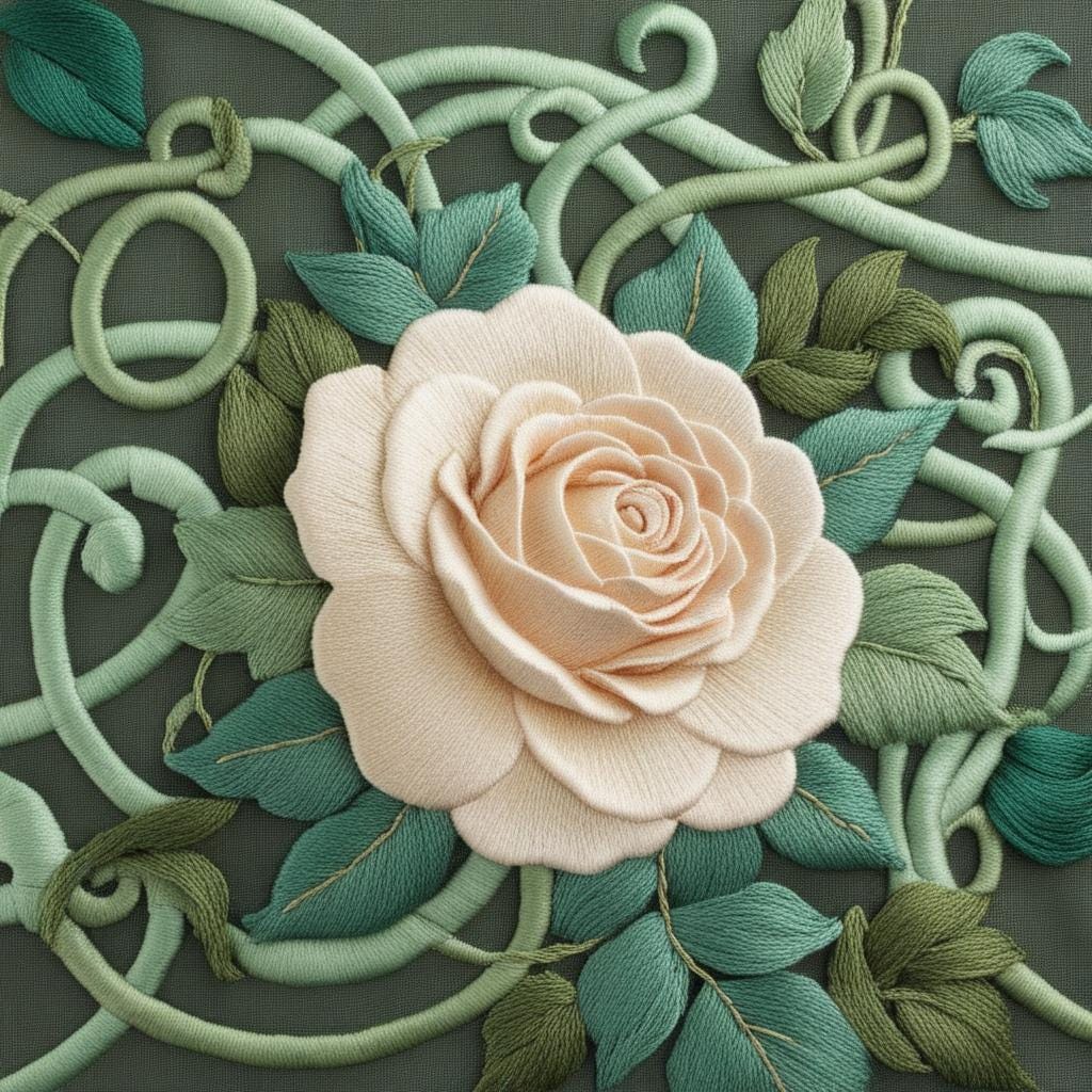 24 Rose Embroidery Patterns, Custom Design, DIY Project, PNG Files ...