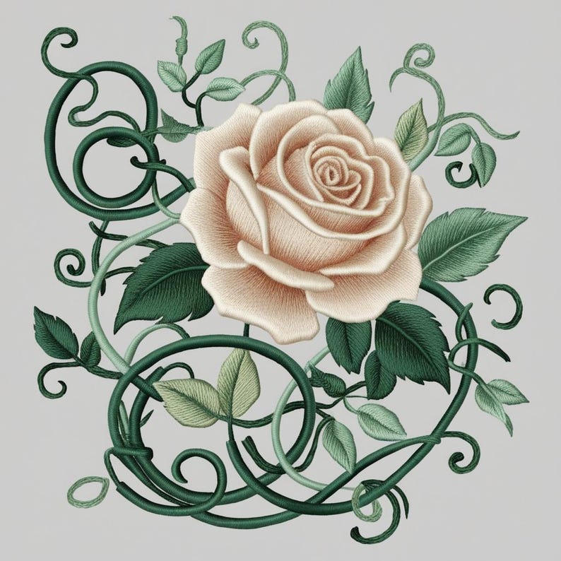 24 Rose Embroidery Patterns, Custom Design, DIY Project, PNG Files ...