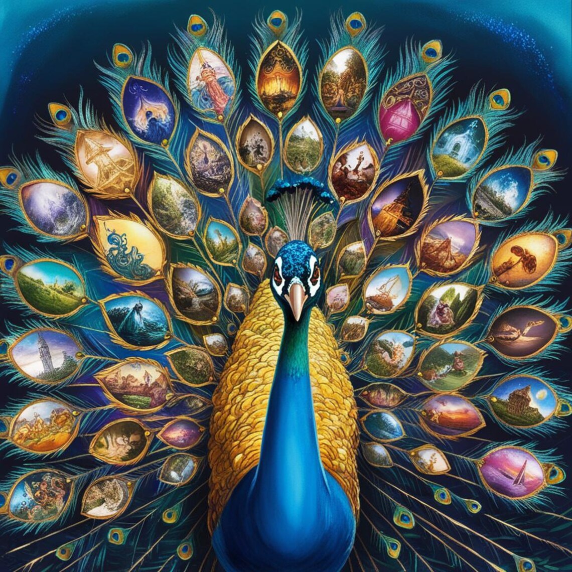 40 Vibrant Peacocks, Embroidery, DIY Project, PNG File, Digital, Custom ...