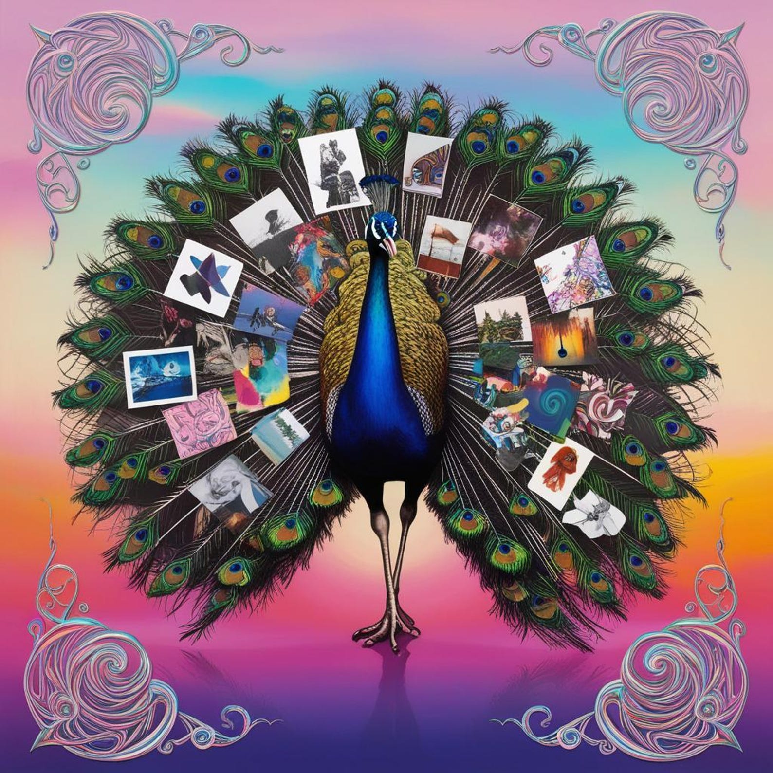 40 Vibrant Peacocks, Embroidery, DIY Project, PNG File, Digital, Custom ...