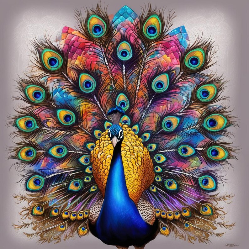40 Vibrant Peacocks, Embroidery, DIY Project, PNG File, Digital, Custom ...