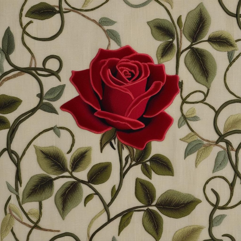 24 Rose Embroidery Patterns, Custom Design, DIY Project, PNG Files ...