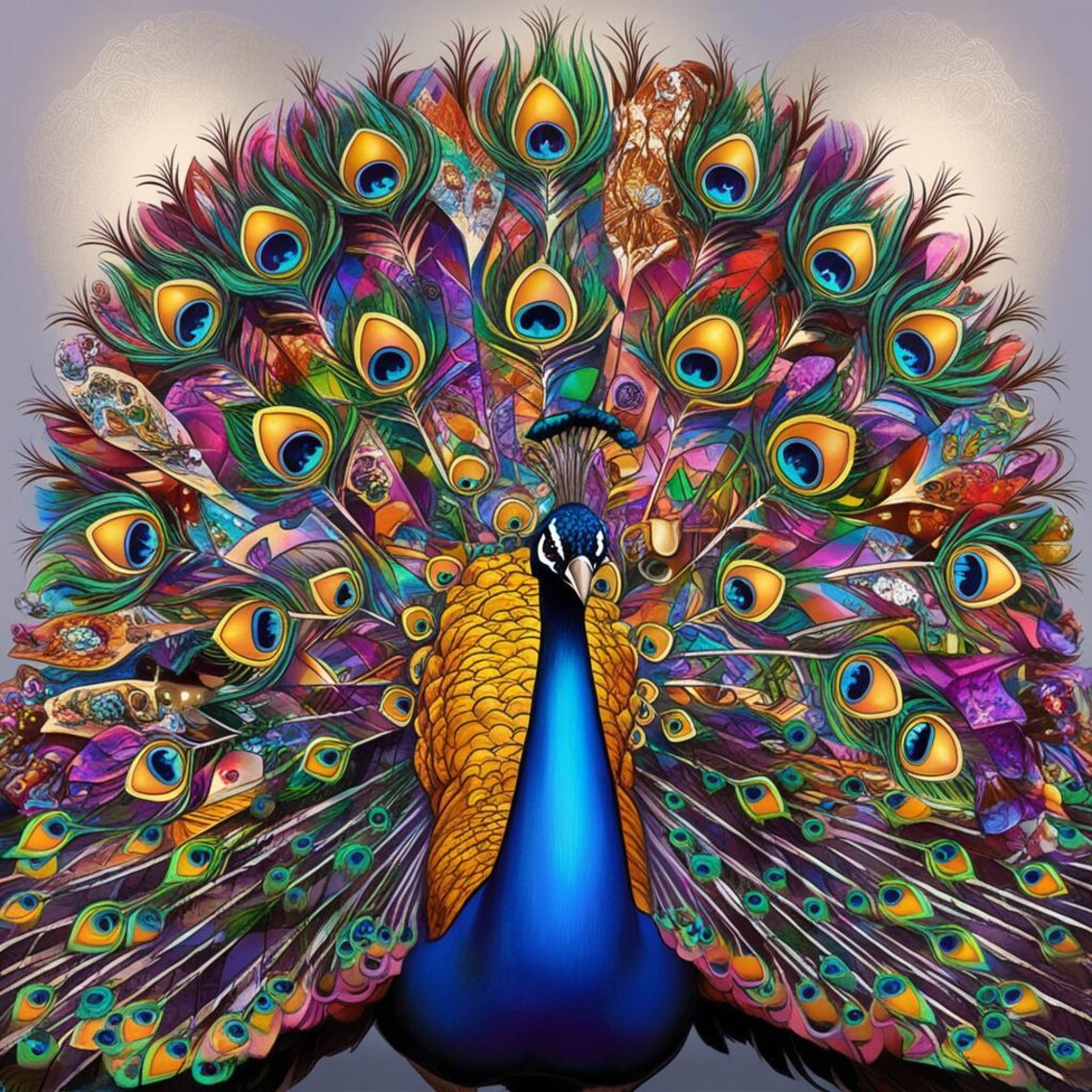 40 Vibrant Peacocks, Embroidery, DIY Project, PNG File, Digital, Custom ...