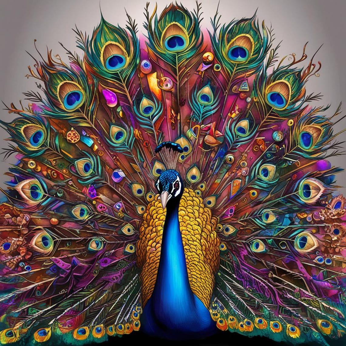 40 Vibrant Peacocks, Embroidery, DIY Project, PNG File, Digital, Custom ...
