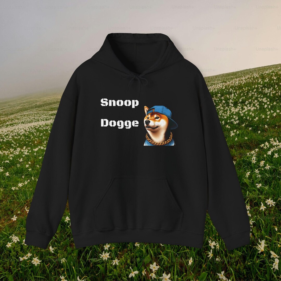 Snoop Dogg Doge Hoodie, Funny Rapper Meme Sweatshirt, Unisex Blend ...