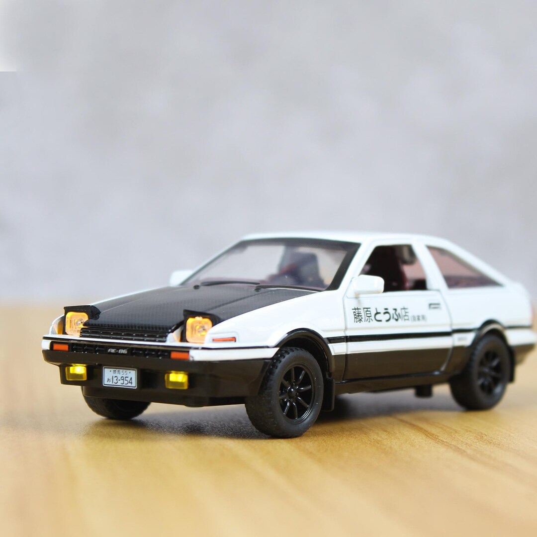 Initial D 1/30 Scene Toyota AE86 Alloy Pull Model Car - Etsy