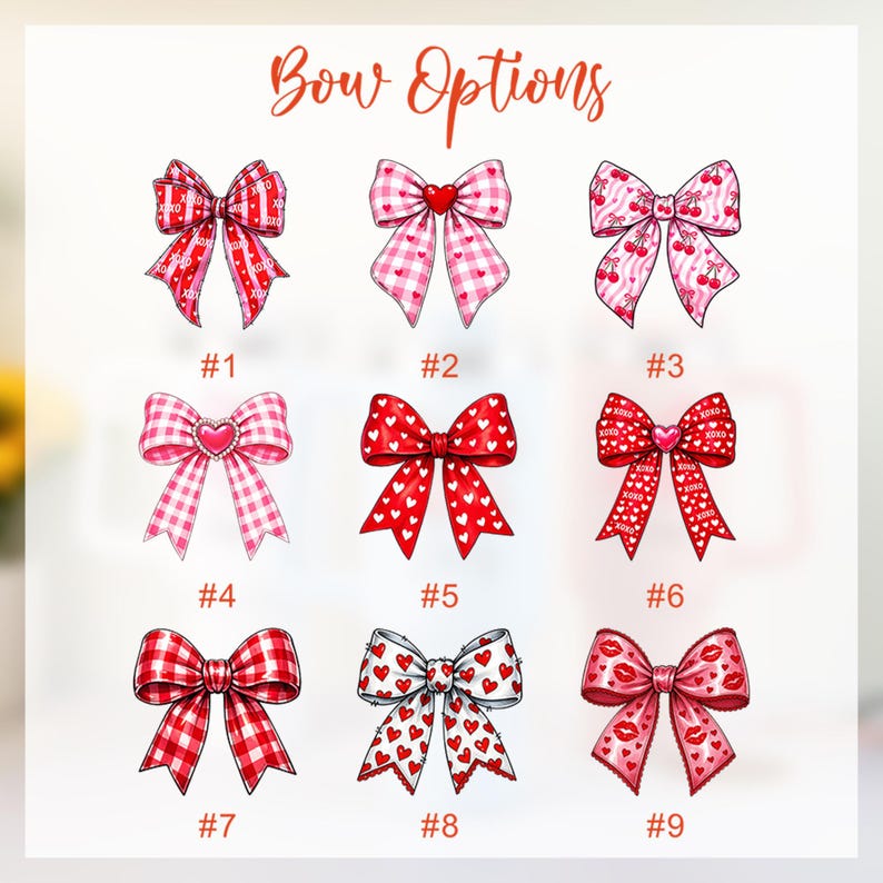 Valentines 40oz Tumbler,pink Bows Personalized 40oz Tumbler,happy ...