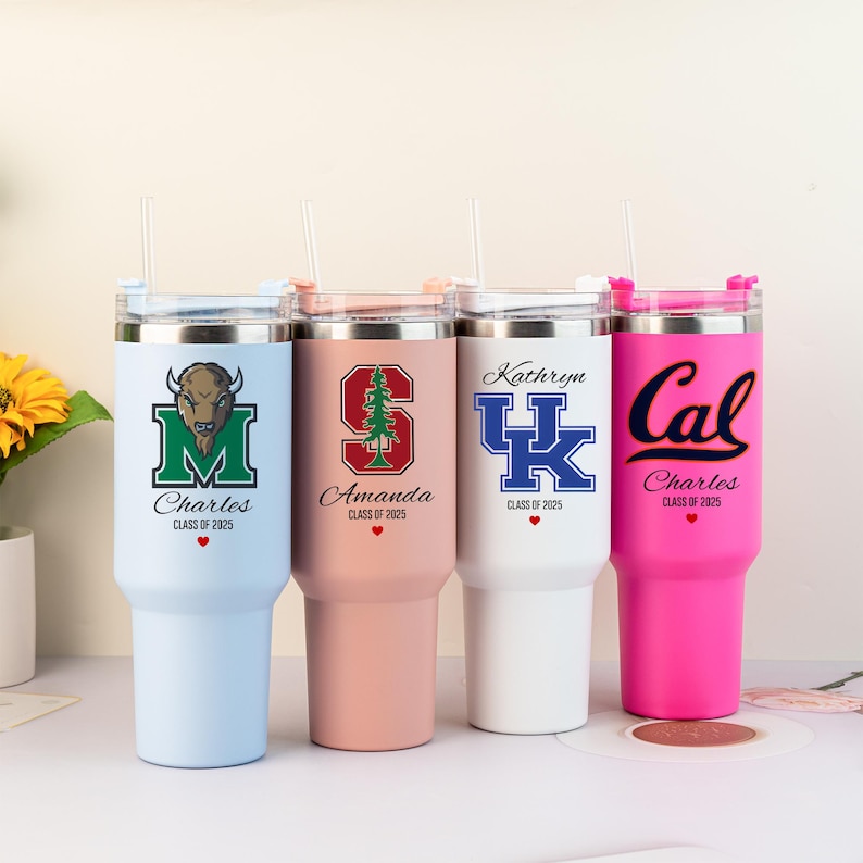 Personalised College Logo Tumbler,custom University Logo Travel Cup ...