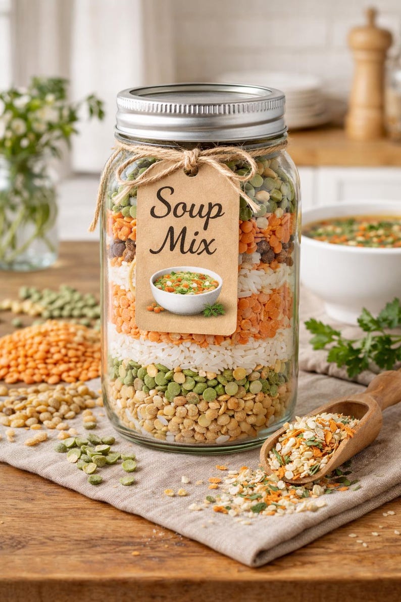 Soup Mix in a Jar - Etsy