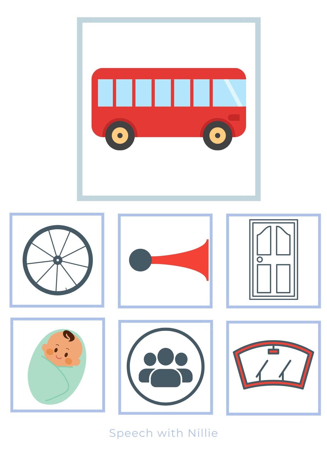 Nursery Rhyme Song Communication Boards for Kids Interactive Visual Aid ...