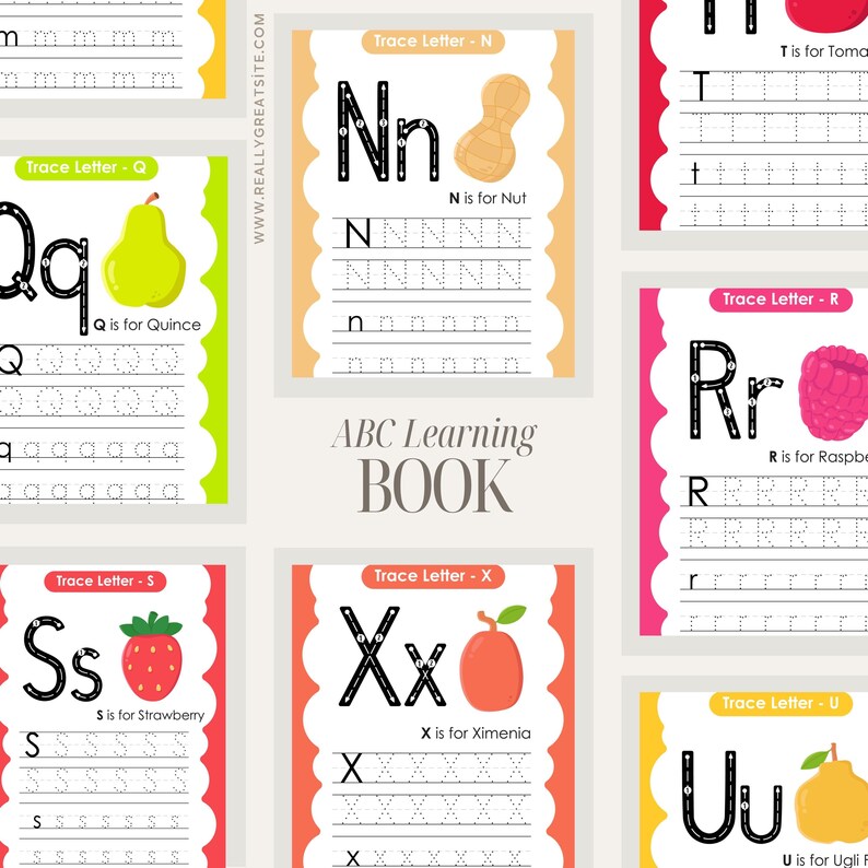 Alphabet Book - Learning Book for Preschool Kids – ABC Activities for ...