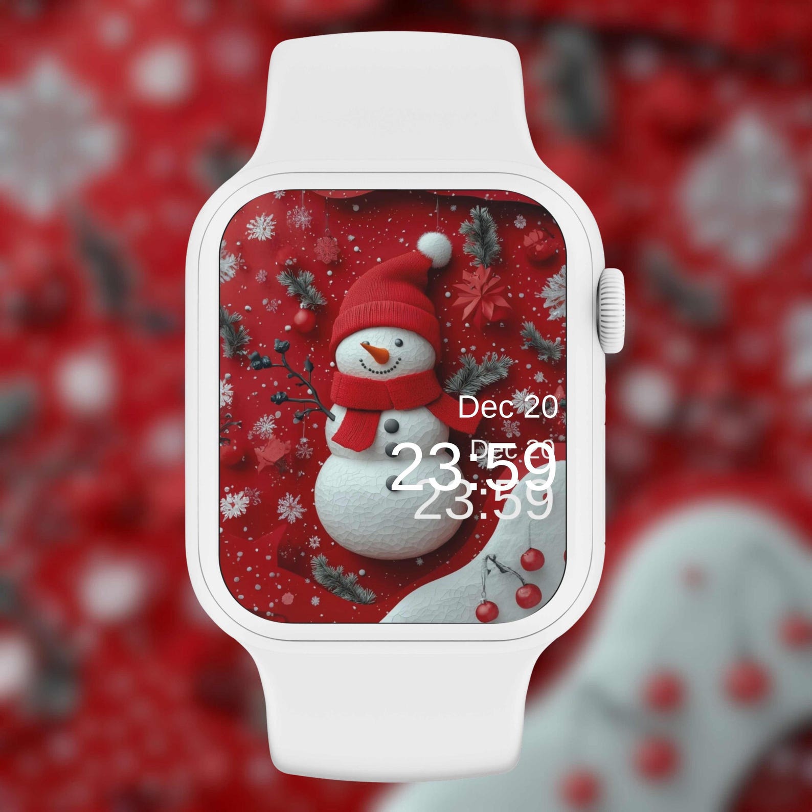 Snowman Apple Watch Face Christmas Watch Face Xmas Watch Face Snowman ...