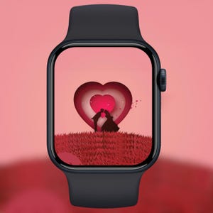Couple Apple Watch Face - Valentines Day - Valentine Gift - Digital Art ...
