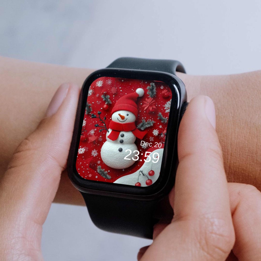 Snowman Apple Watch Face Christmas Watch Face Xmas Watch Face Snowman ...