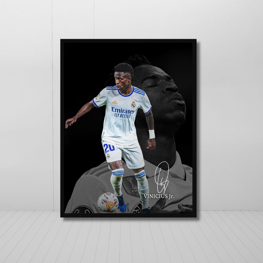 Vinicius Junior Poster, Real Madrid, La Liga, Brazil Football, Soccer ...