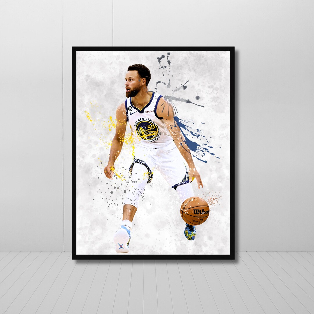 Steph Curry Poster, Golden State Warriors, Basketball Poster ...