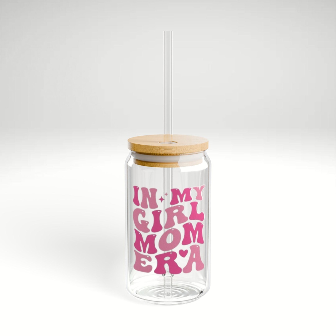 Girl Mom Era Sipper Glass, 16oz - Etsy