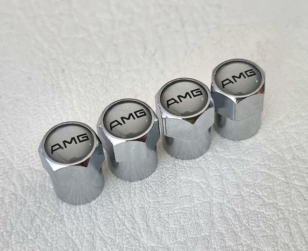 Amg Tire Valve Caps 4pcs With Logo Stem Air Cap Car Accessories - Etsy