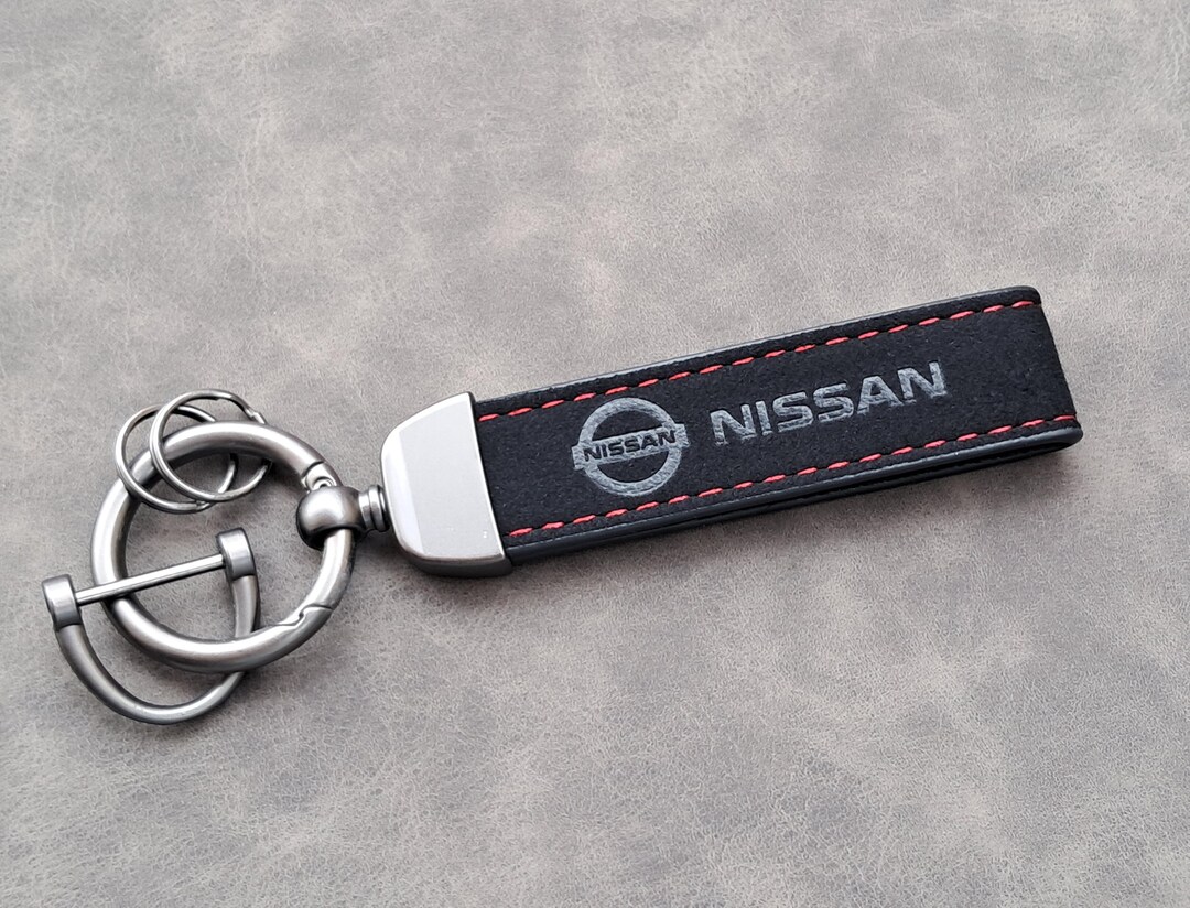 Nissan Keychain Leather Alcantara Keyring Logo Car Accessories Gift for ...