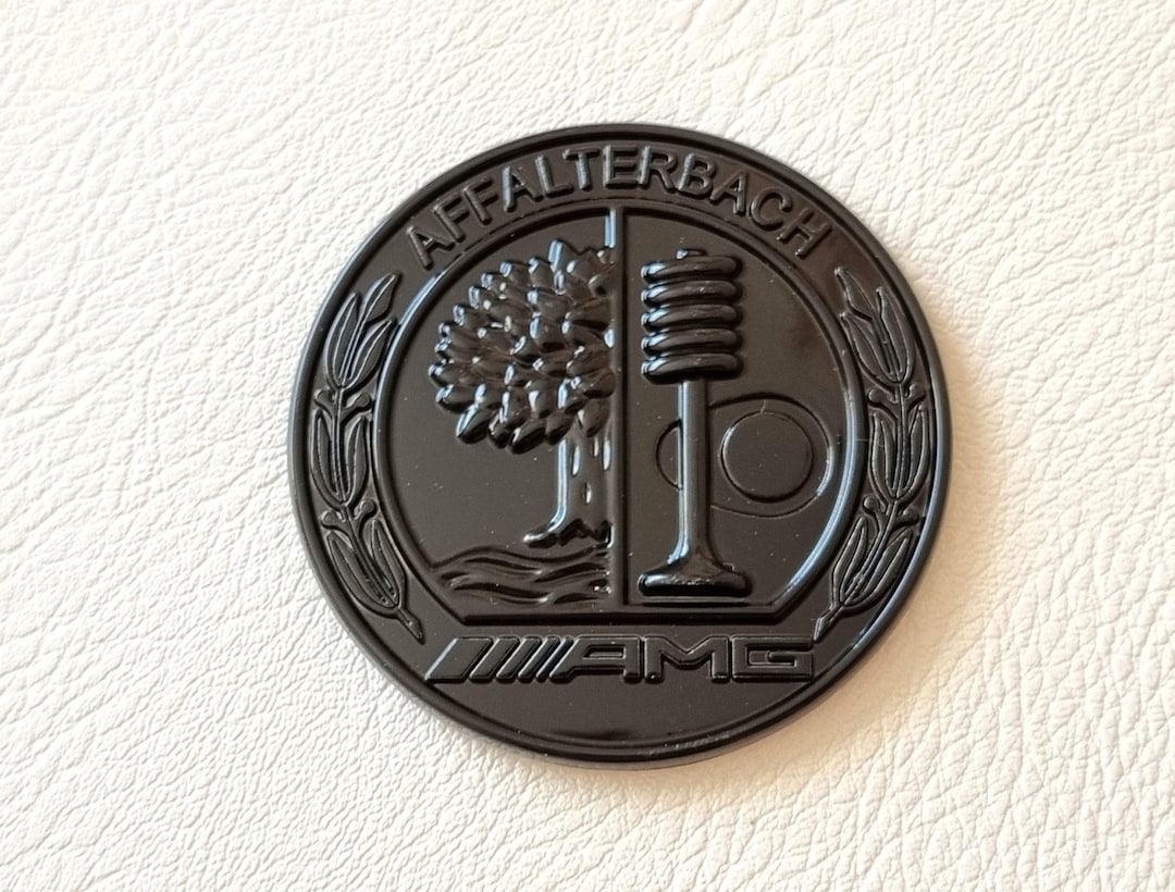 Amg Affalterbach Logo Badge 6.5cm Black Emblem Sticker Mercedes Car ...