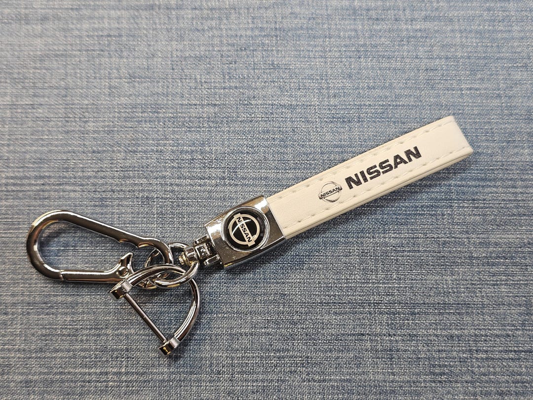 Nissan Keychain Leather Lanyard Keyring Logo Car Accessories Gift for ...