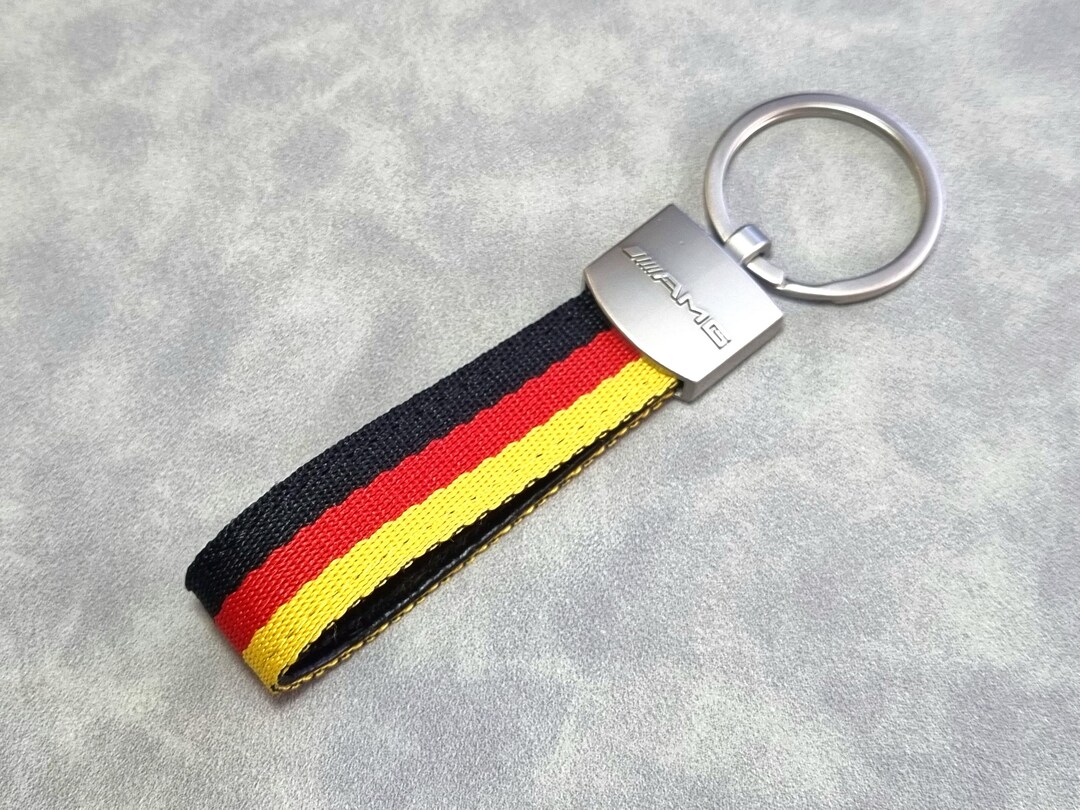 Amg Keychain Germany Flag Keyring Logo Mercedes Benz Gift for Men Women ...