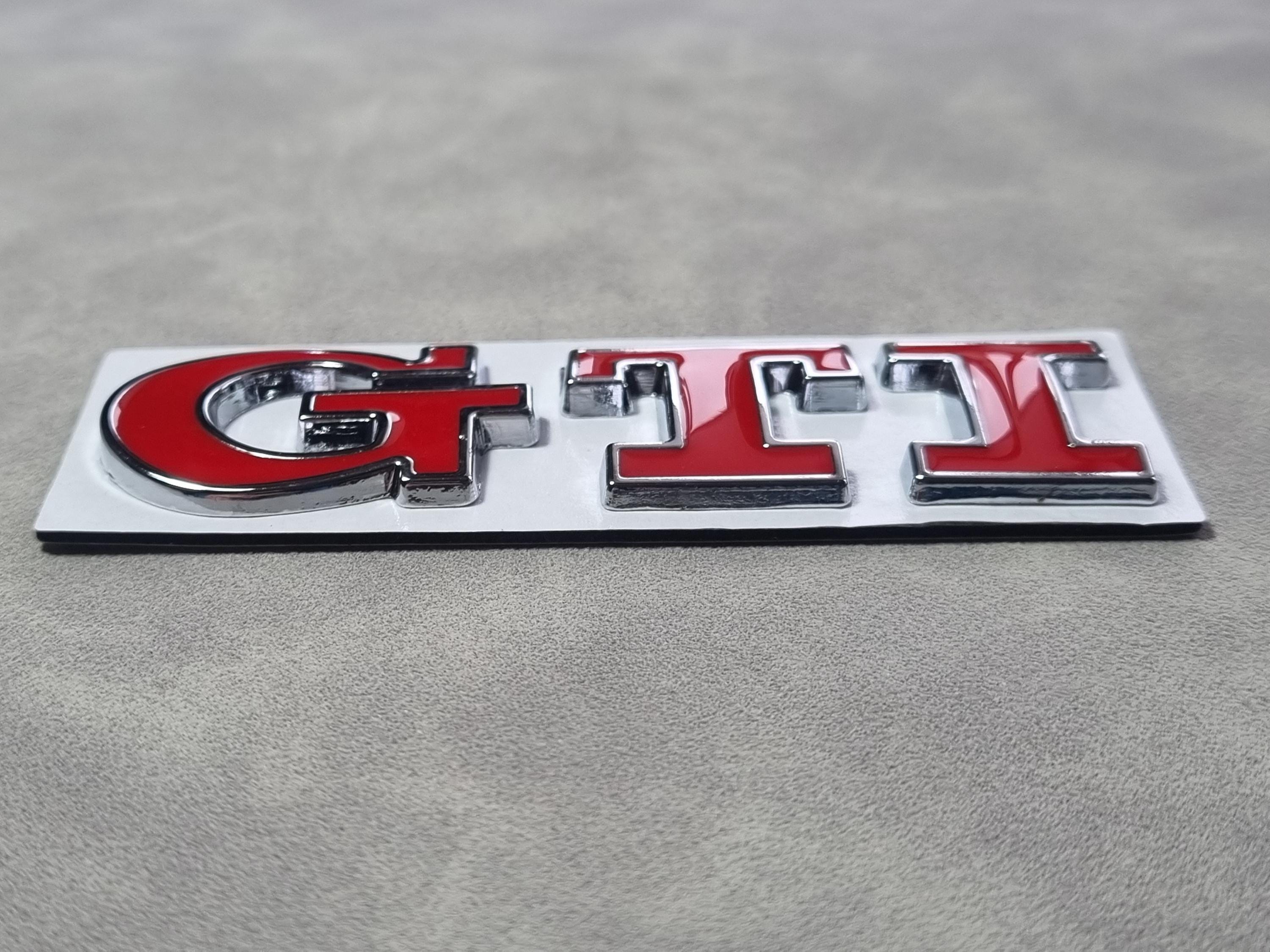 Gti Emblem Sticker Red Rear Trunk Logo Badge Mk7 Mk6 Mk8 Car ...
