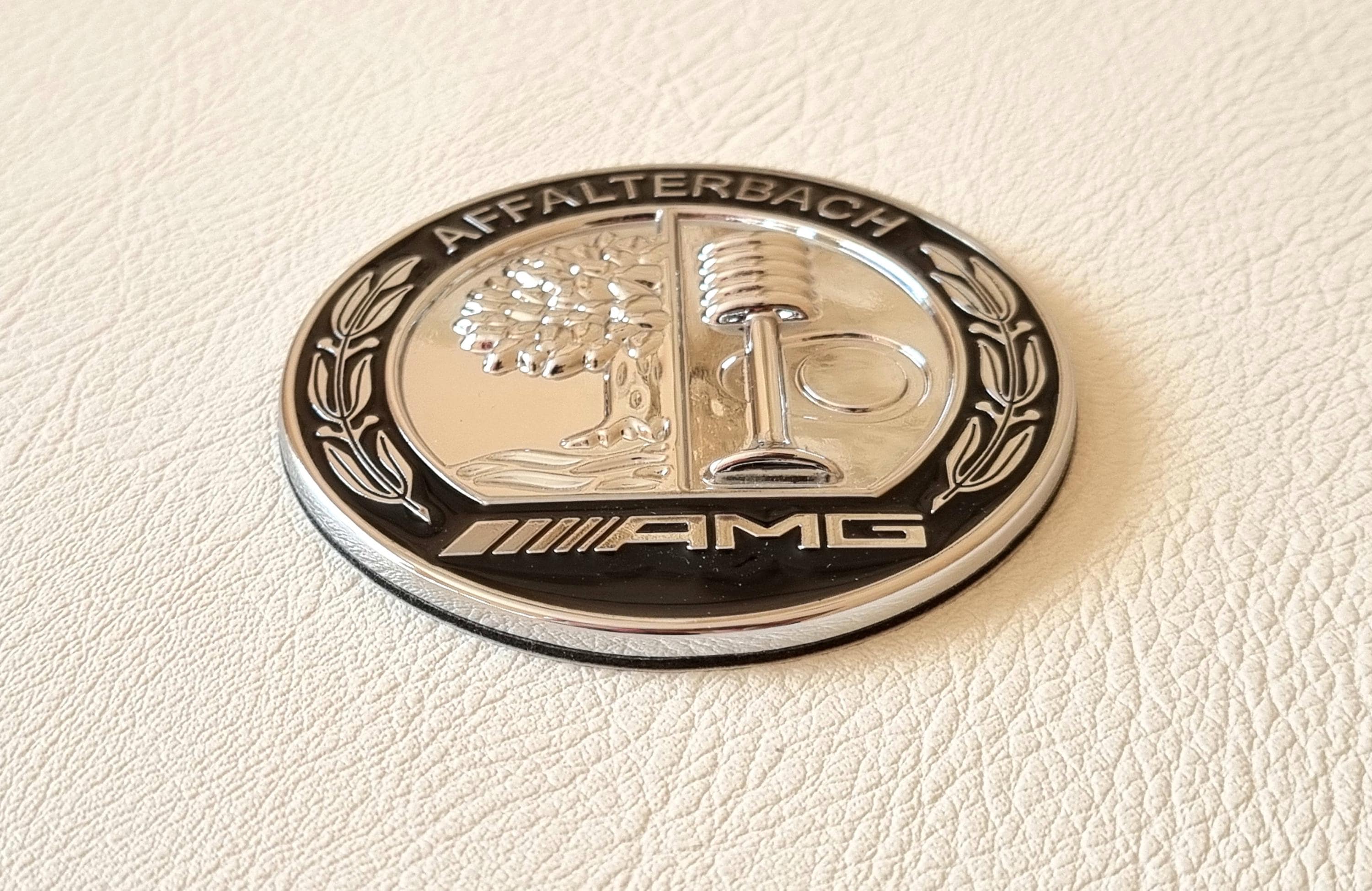 Amg Affalterbach Logo Badge 6.5cm Emblem Silver Sticker Mercedes Car ...