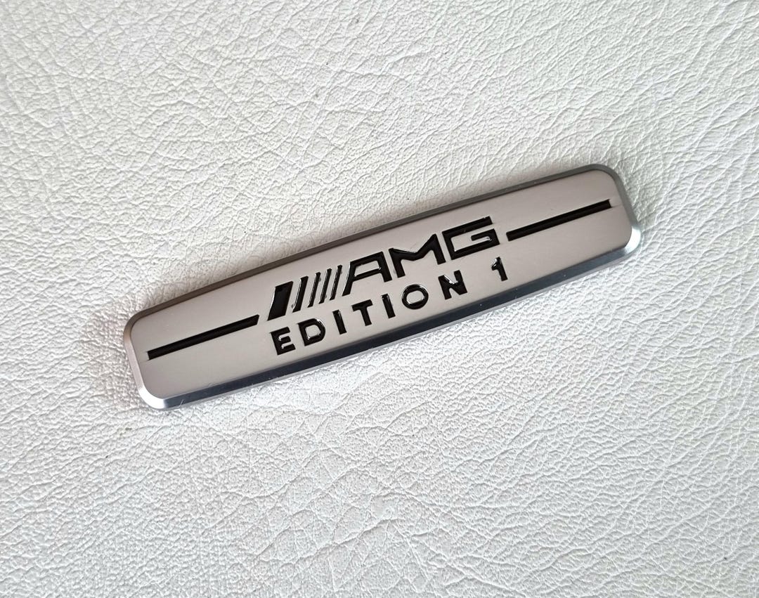 Amg Edition Interior Emblem Sticker Metal Logo Badge Mercedes Car ...